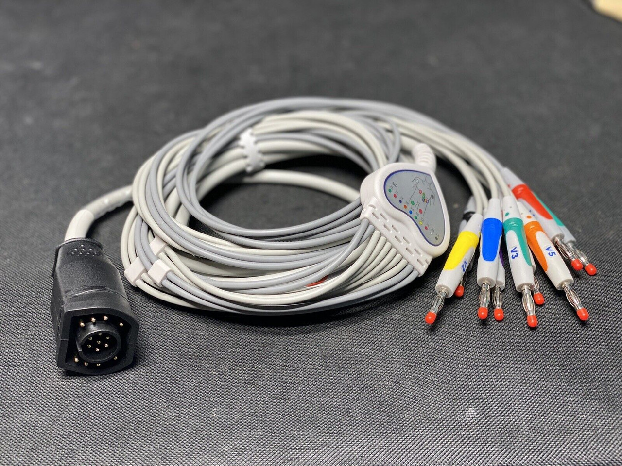 Zoll 12 Lead Ekg Cable Banana Type For E & M Series - Industrial Lynx