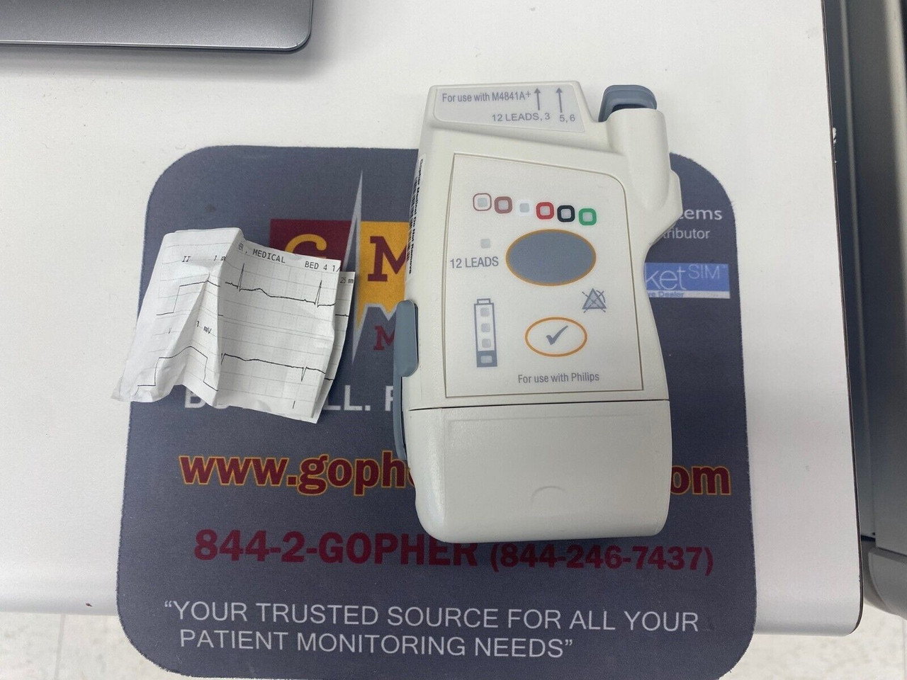 Philips M4841A Transmitter With Ecg & Sp02 - Industrial Lynx