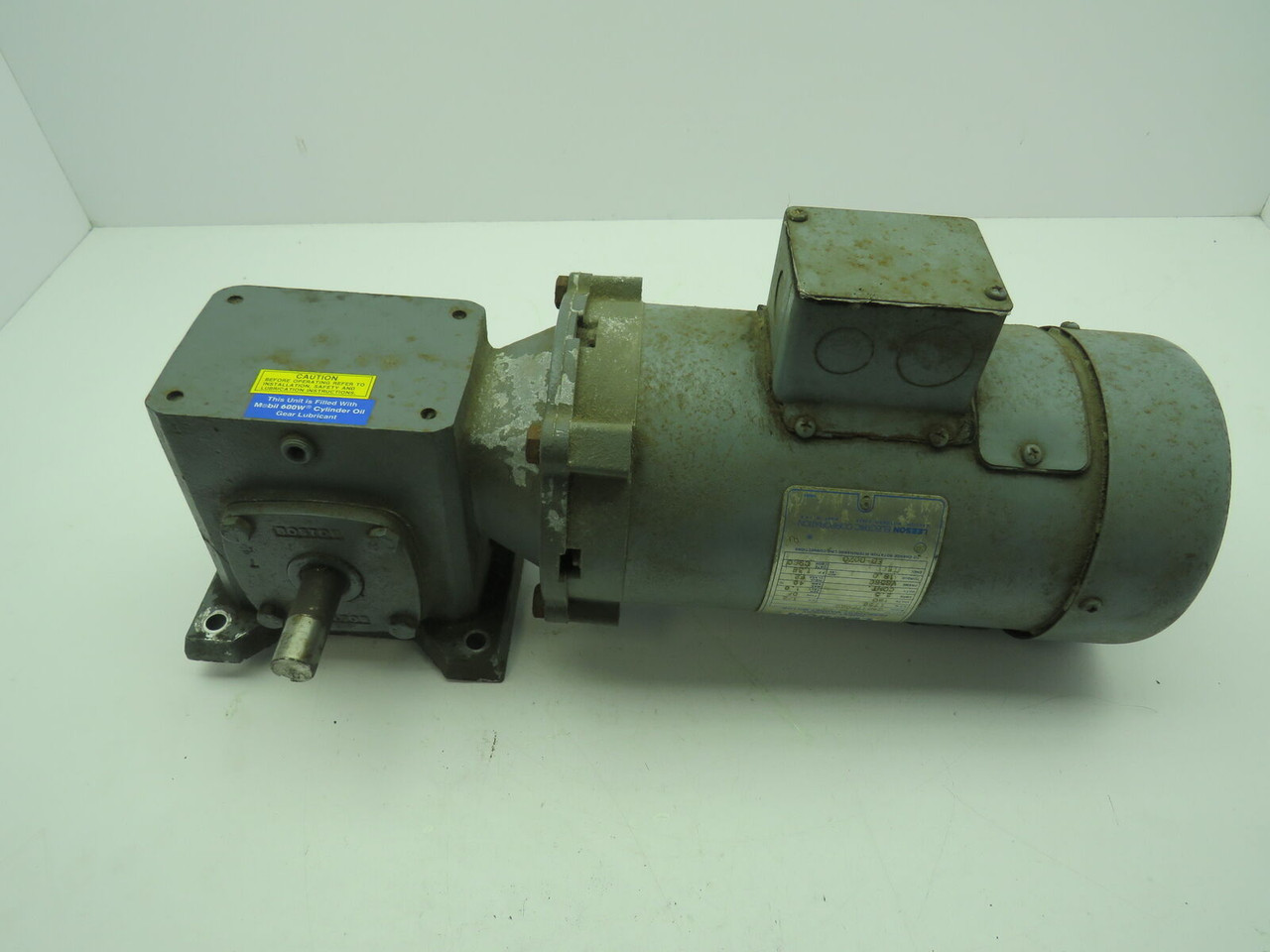 Leeson C4D17Fc2C Permanent Magnet 180V Dc Motor .5Hp 1750 Rpm 30:1 ...