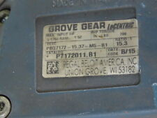 Grove Gear P7172011.B1 Inline Gear Motor 1/3Hp 460V 3Ph 15.3: Ratio 3/4 ...