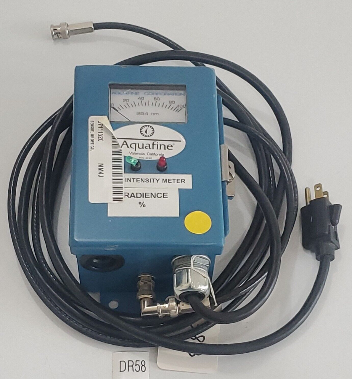 Aquafine S-254C 254 Nanometer Radience% Intensity Meter - Industrial Lynx