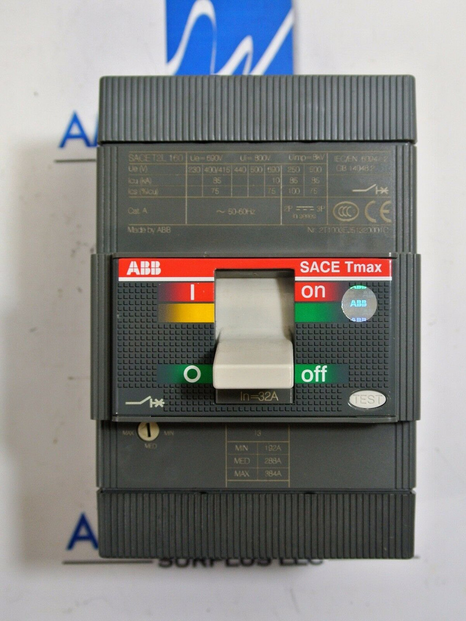 Abb Sace Tmax T2L 160 32 Amp 690 Volt Circuit Breaker - Industrial Lynx