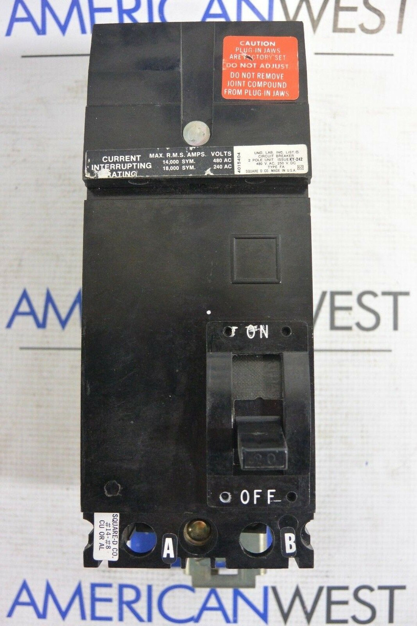 Fa24020Ab Square D I Line 2P 20A 480V Ab Phases Circuit Breaker ...