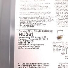 Square D Hu361 Single Throw Safety Switch 3 Pole 600 Vac 600 Vdc 30 A ...