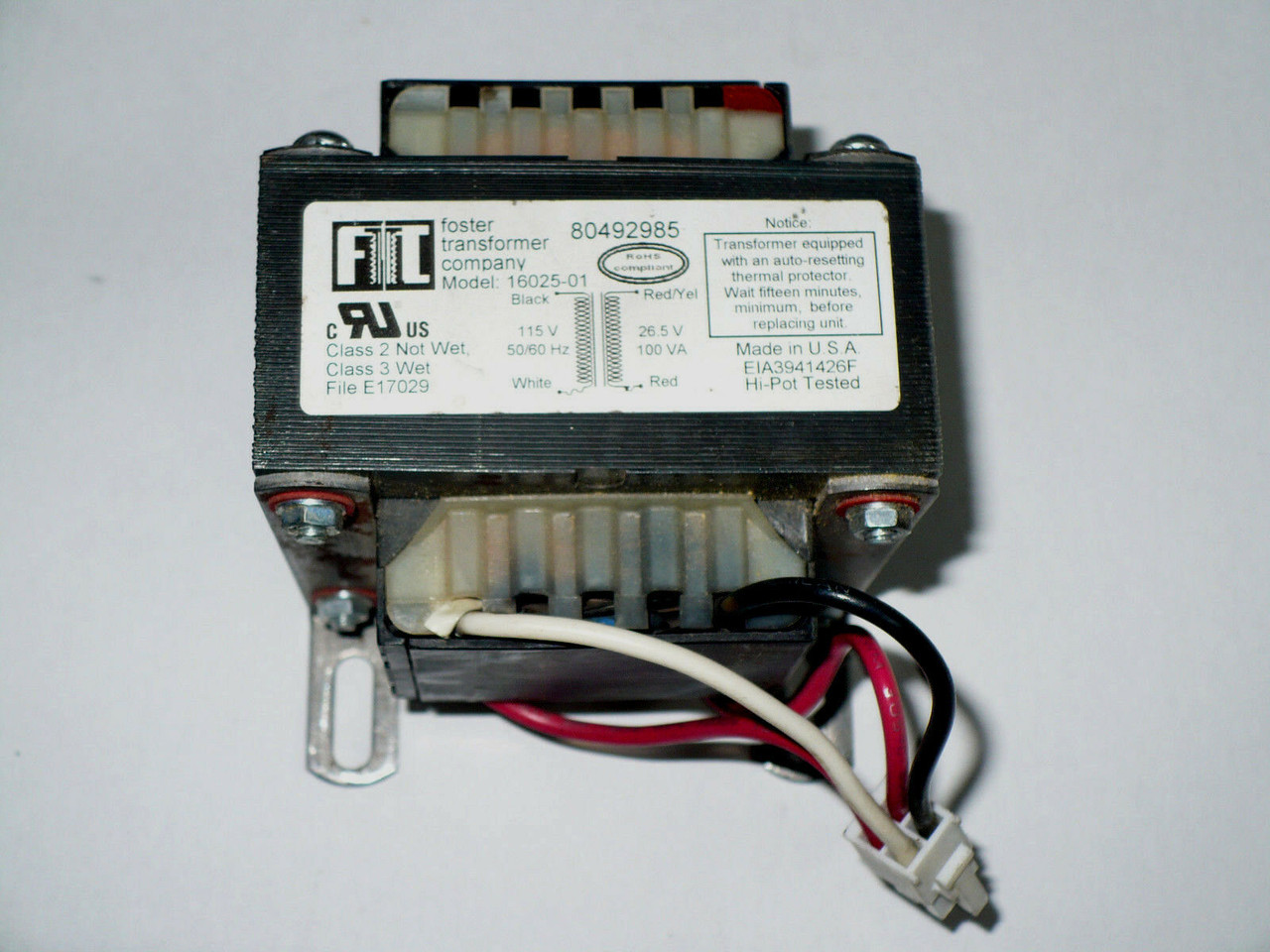 Foster Transformer Company 16025-01 Transformer, - Industrial Lynx