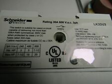Schneider Panel Disconnect Switch Lk4Du3 30 Amp 3 Complete Lk3 Series ...