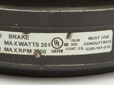 Warner Electric Eb-650 Electric Shaft Mounted Brake 90Vdc Armature 35W ...
