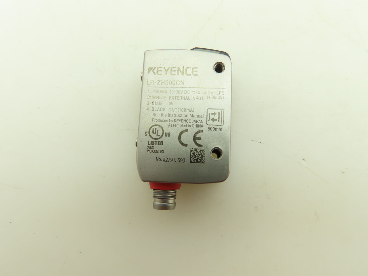 Keyence Lr-Zh500Cn Photoelectric Proximity Laser Sensor M8 Connector ...