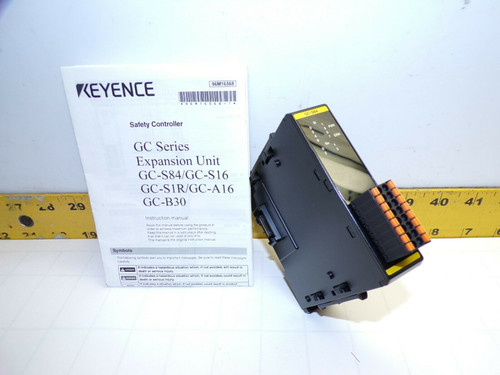 Keyence Safety Controller Expansion Unit 24 Vdc 8 Inputs 4 Outputs Gc-S84 - Industrial Lynx