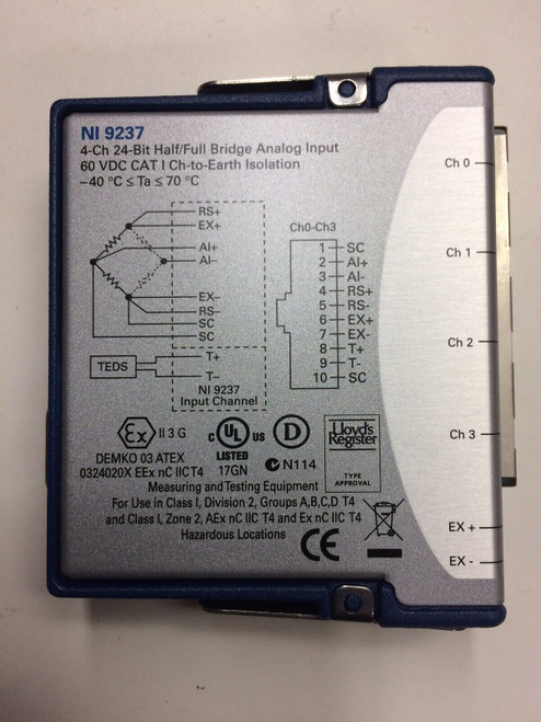 National Instruments Ni 9237 Bridge Analog Input Module Cdaq Crio Industrial Lynx