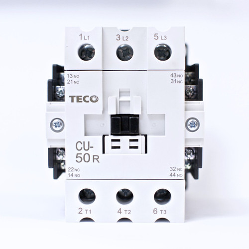 Teco Cu-50R Magnetic Contactor, 80 Amp, 3 Phase, 110V Coil, 3A2A2B ...
