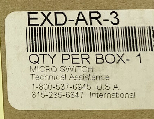 Honeywell Micro Switch Exd Ar 3 Explosion Proof Limit Switch Snap ...