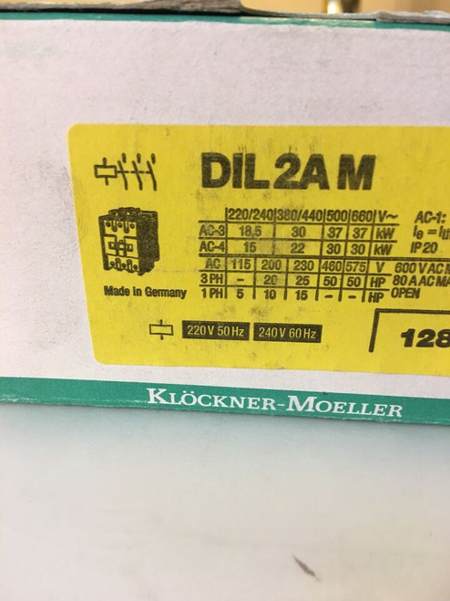 Klockner. Moeller. Dil2Am. 220-240Ac. Contactor - Industrial Lynx
