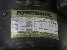 Powermatic 64A Table Saw Motor 1.5Hp 3450 Rpm 115/230V 1Ph 120V Single ...