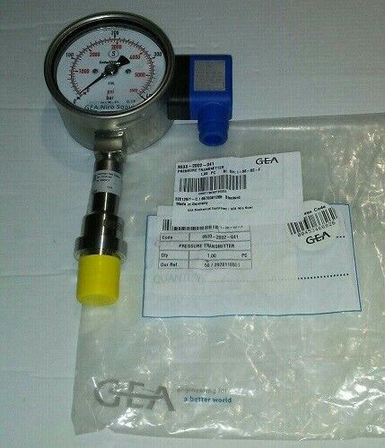 Gea Niro Soavi Model No. 9533-2002-041 Pressure Transmitter ...