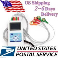 Ecg Holter Cardiac Monitor Portable Dynamic Ekg Recorder 3 Channels ...