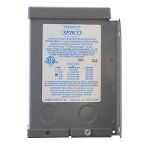 Sebco Industries 1113 Low Voltage Lighting Transformer, 120V:In, 24Vac ...
