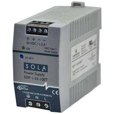 Sdp1-24-100T Sola 1.3A 24Vdc Power Supply Sdp Series - Industrial Lynx