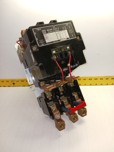 Square D Size 4 Motor Starter 600 Vac 100 Hp 3 Phase 120V Coil ...