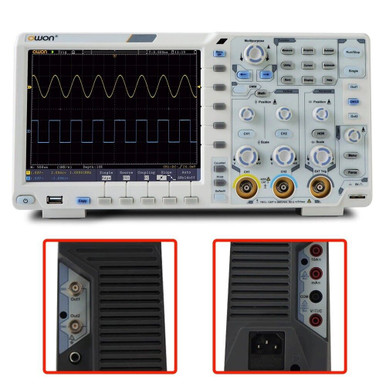 200Mhz Digital Oscilloscope 2 Ch Lcd 1Gs/S 8Bits Usb Lan Aux ...