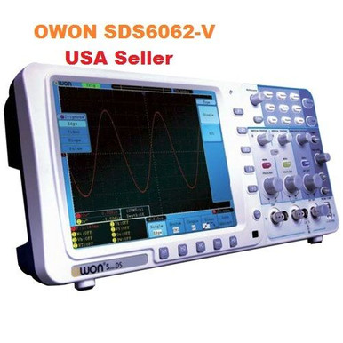 Owon Sds6062-V 60 Mhz 2 Ch 8" Lcd Memory Digital Storage Oscilloscope+ Svga+Bag - Industrial Lynx