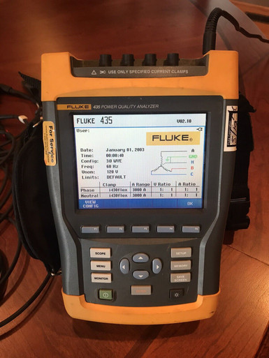 Fluke 435 Three Phase Power Quality Analyzer Set - Industrial Lynx
