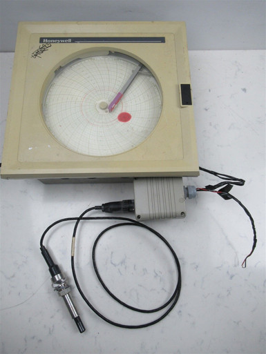 Honeywell Chart Recorder W/ Vaisala Hmr 12A & 2781 Hm Probe & Hmp 114Y ...