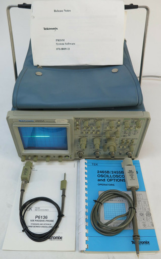 Tektronix 2465A 350Mhz 4 Channel, Portable, Analog Oscilloscope With ...