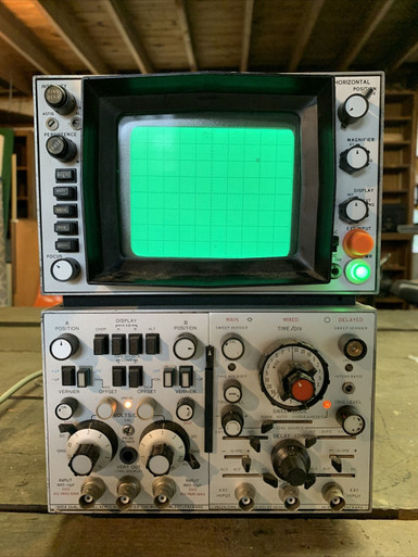Hp 1805A Dual Channel Vertical Amplifier W/ Hp 1822A & Oscilloscope ...