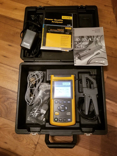 Fluke 43B Single Phase Power Quality Analyzer Nist Calibrated 1 Current ...
