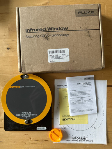 Fluke 100-Clkt C-Range Ir Window With Kwik Twist, 4" Diameter ...