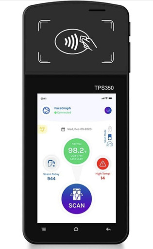 Facegraph Handheld Temperature Device: Attendance + Fever Detection ...
