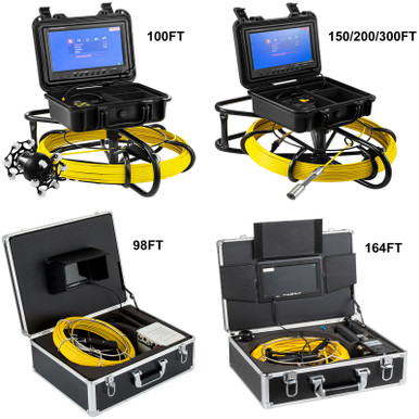 Vevor 100/150/200/300Ft Pipe Inspection Camera Drain Sewer Camera 9 ...