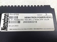 Nematron Powerview Pv-570S 5.7" Hmi 24 Vdc Version 3 Pv570S ...