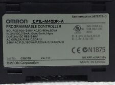 Omron Cp1L-M40Dr-A Sysmac Cp1L Programmable Controller Cp1Lm40Dra (Tsc ...