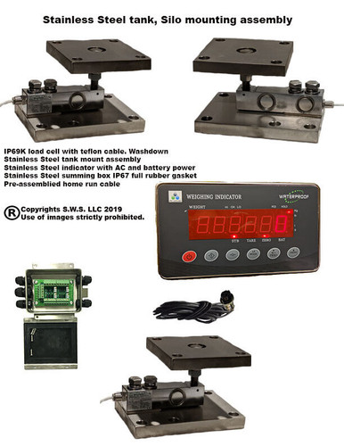 15K Ntep Load Cell (3) Kit Stainless Steel Weigh Module For Scale Tank ...