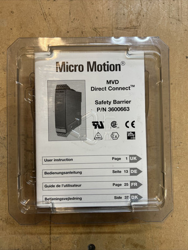 Micro Motion 3600663 Mvd Direct Connect Safety Barrier - Industrial Lynx