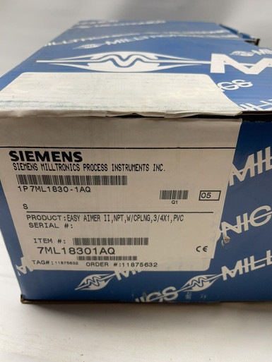 Siemens Milltronics 1P7Ml1830-1Aq Easy Aimer Ii Npt W/ Pvc Coupling ...