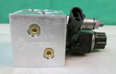 Cross Hydraulic Valve Assembly Block Pressure Relief Valve Solenoid ...