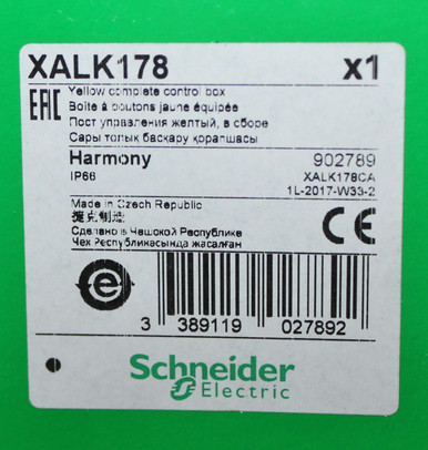 Schneider Electric Xalk178 Red Twist Release Start Stop Push Button ...