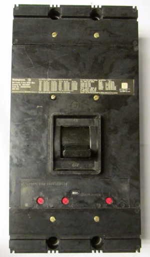 Westinghouse Ma3800 Type Ma Breaker Load Side Lugs Hma3800T Thermal ...
