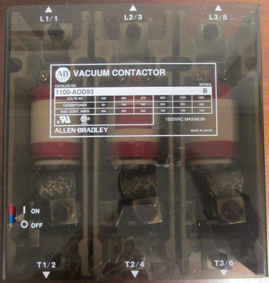 Allen Bradley Vacuum Contactor 230-1500V 160-200 Amp 60-100 Hp 1100 ...