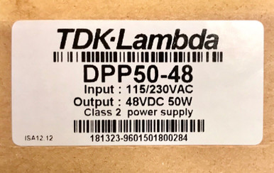 Tdk Lambda Dpp50-48 Power Supply Dpp50 48 Input 115/230 Vac Output 48 ...
