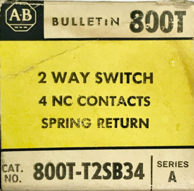 Allen Bradley 800T T2Sb34 2 Way Spring Return Toggle Switch Joystick ...