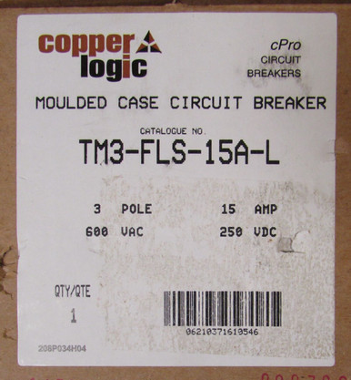 Eaton Cooper Logic Tm3 Fls 15A L 3 Pole 15 Amp C Pro Circuit Breaker ...