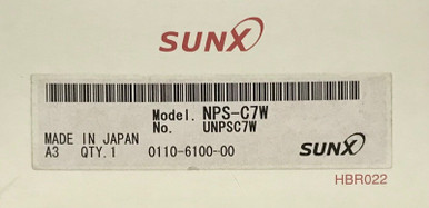 Sunx Model Nps C7W Unpsc7W Double Sensor Controller Power Supply - Industrial Lynx