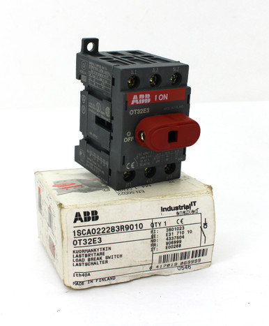 Abb Ot32E3 Disconnect Switch 3-Pole 40A 600V - Industrial Lynx