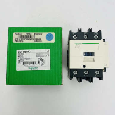 Schneider Electric Lc1 D80K7 Tesys 044157 Contactor 100Vac Coil ...