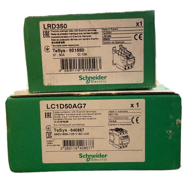 Schneider Electric Motor Starter / Tesys / Lc1D50Ag7 / Lr350 ...