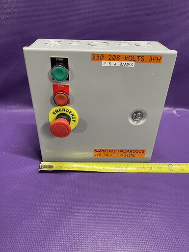 Schneider Motor Control Panel Conveyor Pump,Machine2.5 /4.0 Amp 3Ph 208 ...